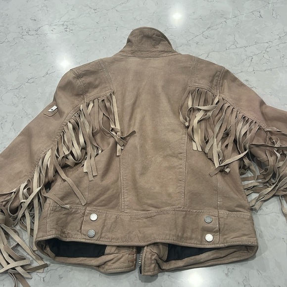 mauritius | Jackets & Coats | Mauritius Zoe Leather Fringe Jacket ...